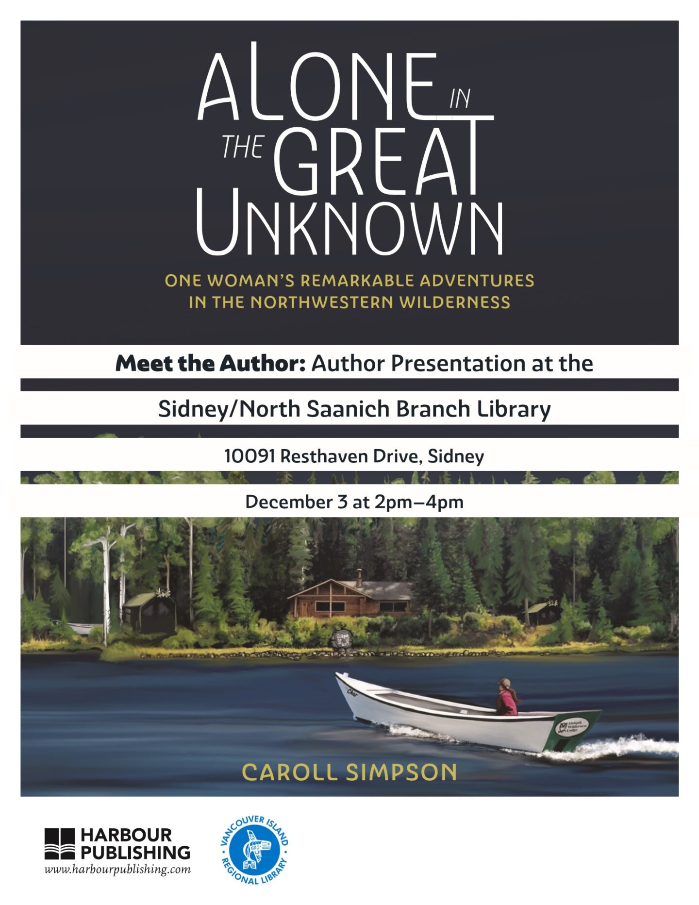 Author Event: Caroll Simpson “Alone in the Great Unknown” - Sidney BIA